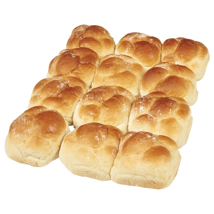 Hilltop Hearth Frozen Baked Parker House Roll Unsliced Cluster Bread ...