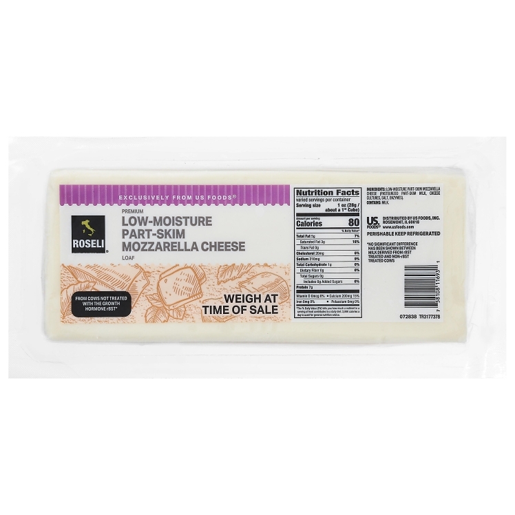 ROSELI CHEESE MOZZARELLA LOAF CRAVES - US Foods CHEF'STORE