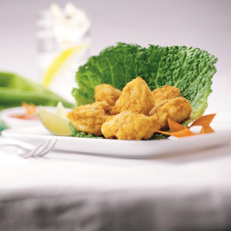 KOCH HALAL UNCOOKED ZESTY CHICKEN BREAST CHUNK FRITTER - US Foods CHEF ...