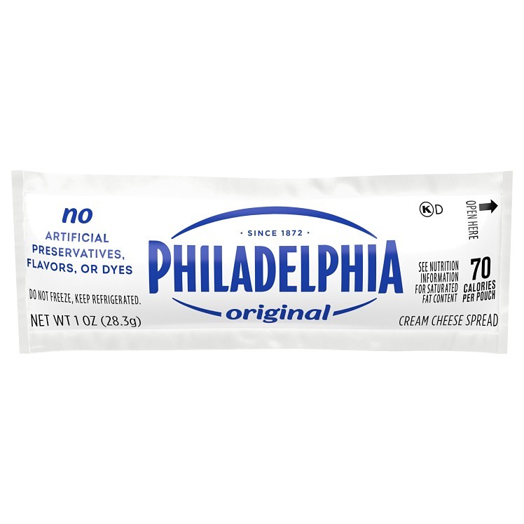 PHILADELPHIA CREAM CHEESE SINGLE SERVING PACKETS - US Foods CHEF'STORE