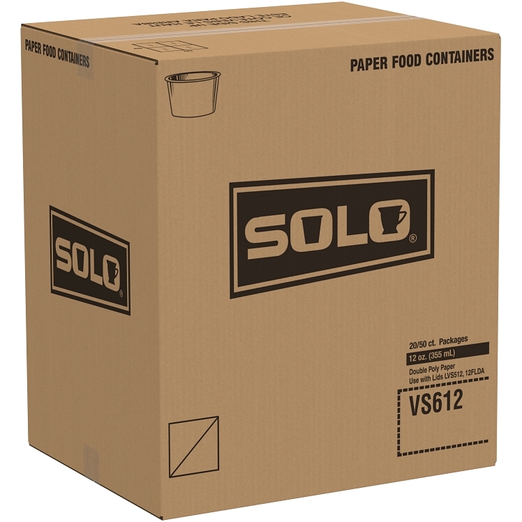 SOLO 12 OZ DOUBLE POLY PAPER FOOD CONTAINER - US Foods CHEF'STORE