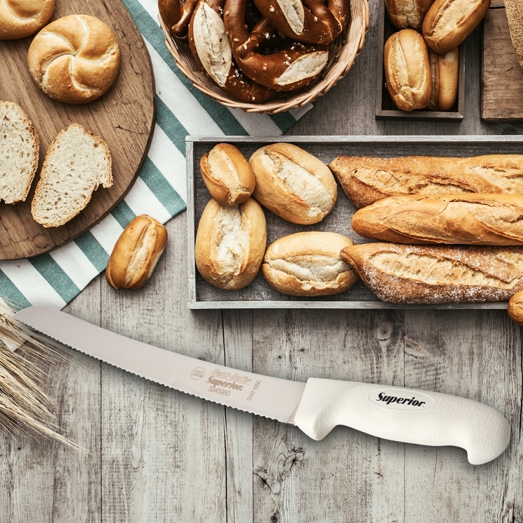 SUPERIOR CES BREAD KNIFE 10 INCH STAINLESS STEEL SCALLOPED EDGE - US ...