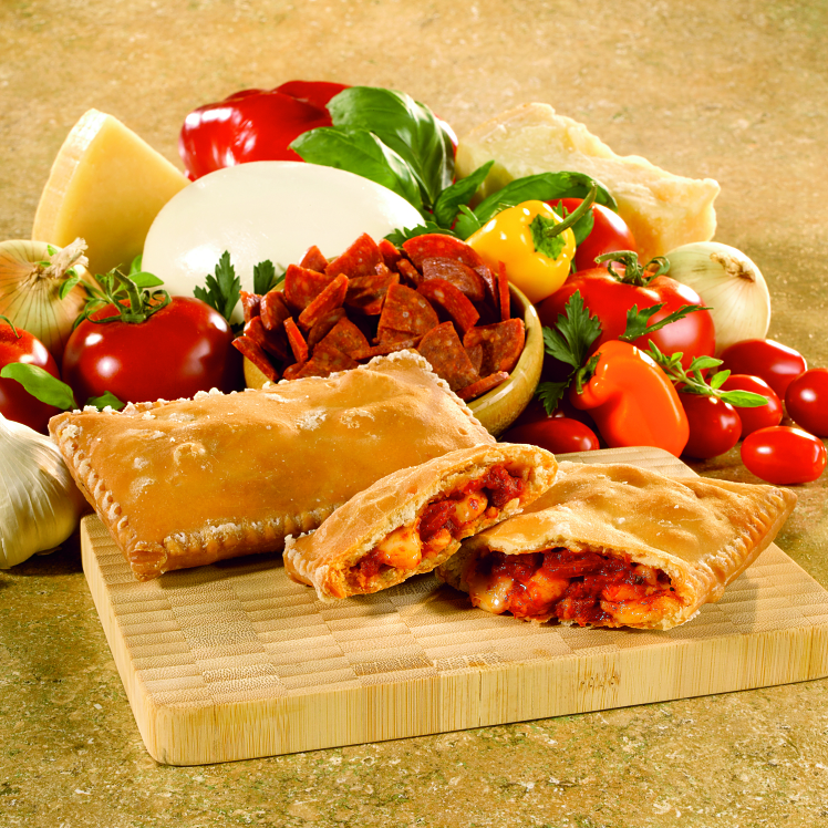 JJ HANDFULLS DELUXE PIZZA STUFFED SANDWICH - US Foods CHEF'STORE