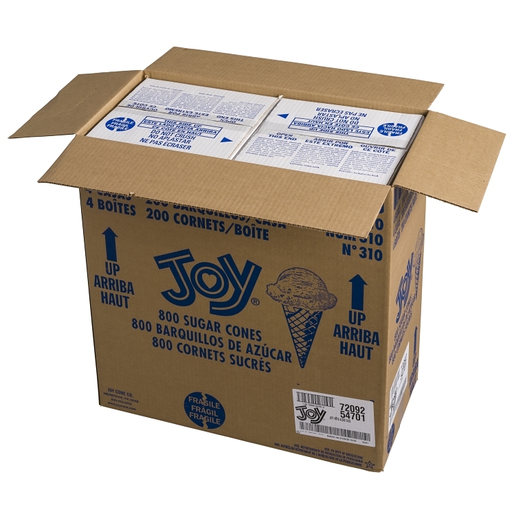 JOY CONE SUGAR ICE CREAM CONE 200 COUNT - US Foods CHEF'STORE