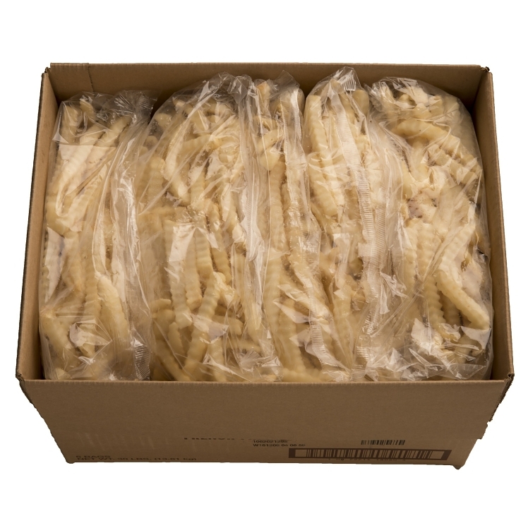 GOLDEN FRY 12 CRINKLE CUT FRENCH FRIES FROZEN 65LB - US Foods CHEF'STORE