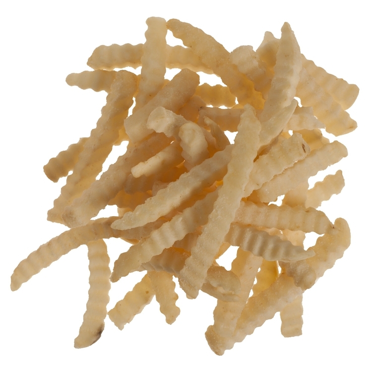 GOLDEN FRY 12 CRINKLE CUT FRENCH FRIES FROZEN 65LB - US Foods CHEF'STORE
