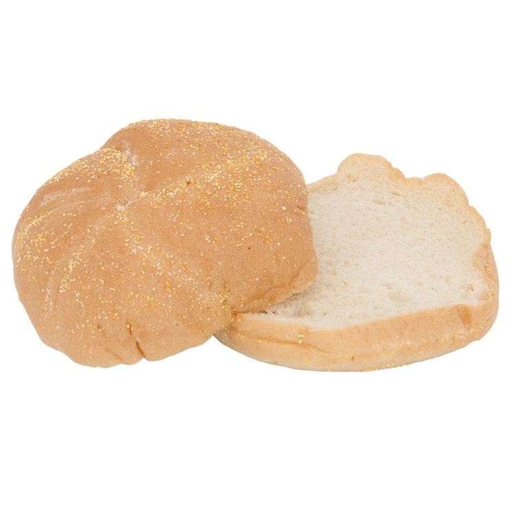 Hilltop Hearth Frozen 45 Kaiser Roll Cornmeal Dusted Sliced Trans Fat ...