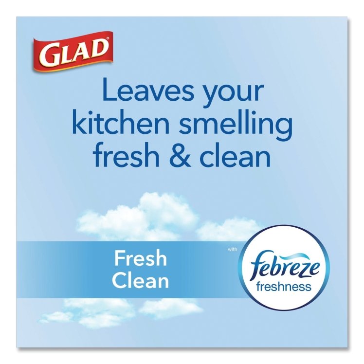 Glad Liner 13 Gallon White 24x27x38 78 ml - US Foods CHEF'STORE