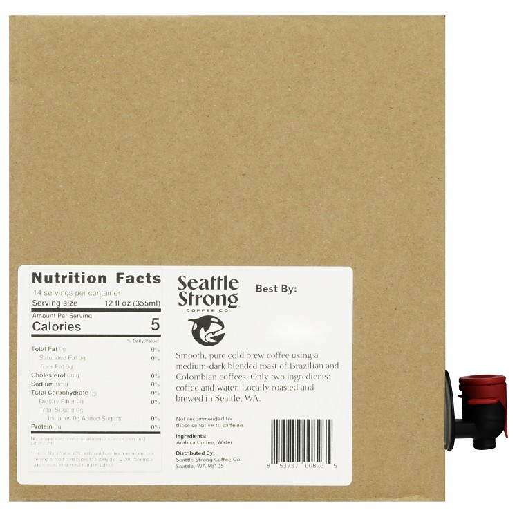 SEATTLE STRONG COLD BREWED COFFEE BOLD RTD - US Foods CHEF'STORE