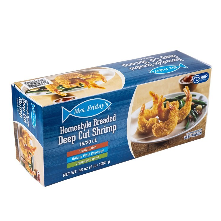 MRS FRIDAYS BREADED DEEP CUT SHRIMP 16-20 - US Foods CHEF'STORE