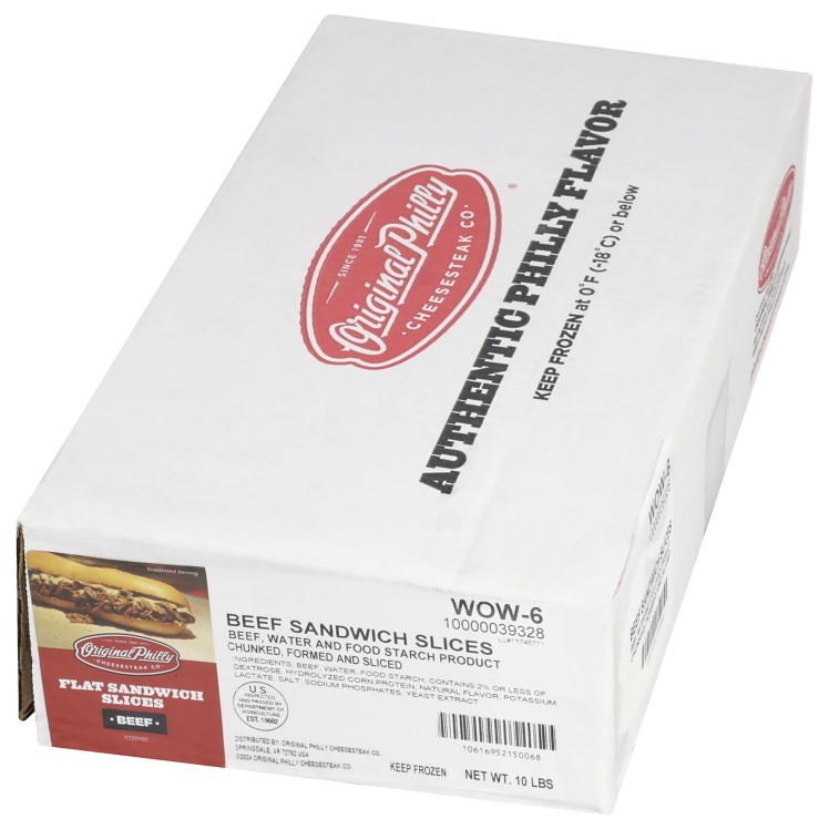 PHILADELPHIA CHEESESTEAK 6 OZ PHILLY MEAT - US Foods CHEF'STORE